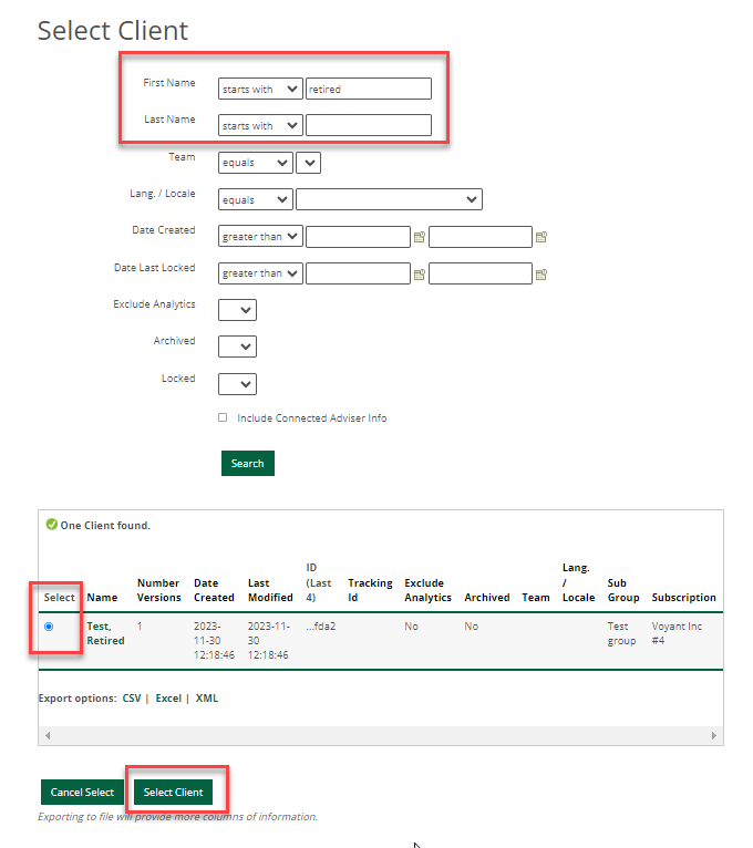 How to manage Sample Clients in your subscription – Have a question?